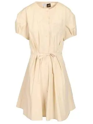 LOEWE LOEWE Paula's Ibiza Shirt Dress With Crocheted Anagram Embroidery