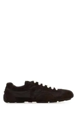 Prada PRADA Suede And Re-Nylon Montecarlo Re-Edition 2005 Sneakers Brown