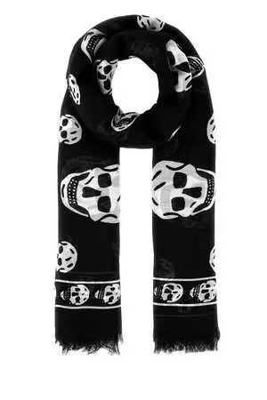 Alexander McQueen Printed Chiffon Foulard - Multicolor