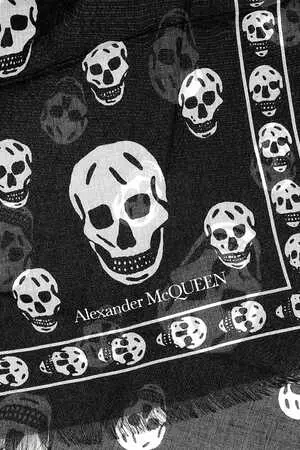 Alexander McQueen Printed Chiffon Foulard