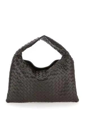 Bottega Veneta BOTTEGA VENETA Small Shoulder Bag With Intreccio Motif Brown