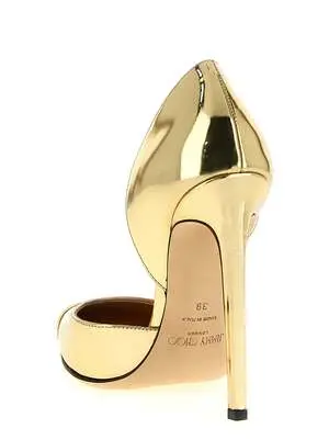 JIMMY CHOO Brigitte Pumps In Metallic Leather - Gold