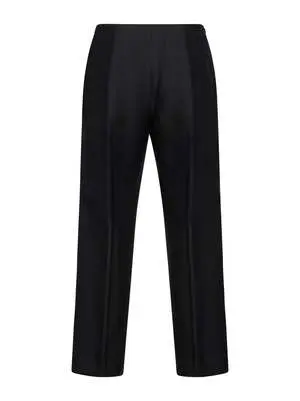TOTEME Slim Evening Trousers In Wool And Silk