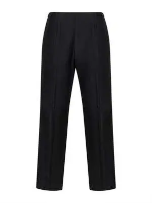 TOTEME Slim Evening Trousers In Wool And Silk - Multicolor
