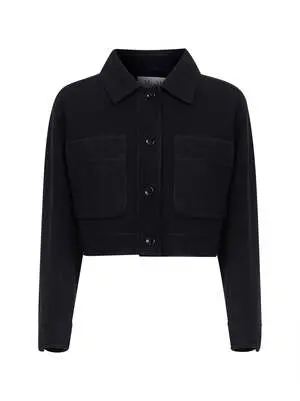 Max Mara Double Jersey Cropped Jacket