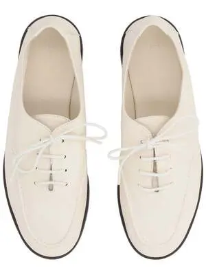 Hereu Lambskin Moccasin Shoes - Cream
