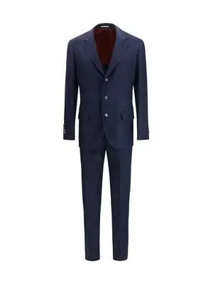 Brunello Cucinelli Two-piece Single-breasted Suit - Blue