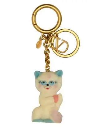 Valentino Garavani Le Chat De La Maison Keyring - Multicolor
