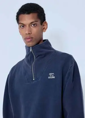 GALLERY DEPT. Cotton Half-zip Sweatshirt With Embroidered Logo