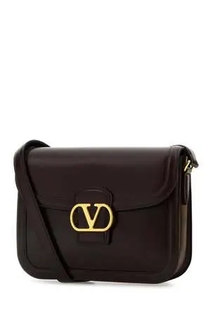 Valentino Garavani Dark Leather Shoulder Bag - Brown