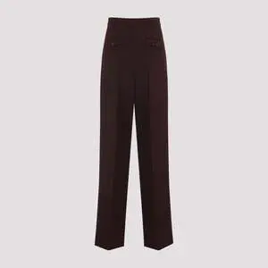 Chloé Wool Wide Leg Pants - Multicolor