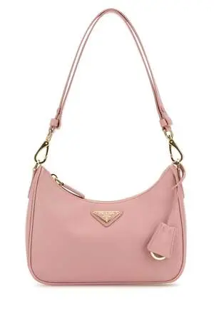 Prada Leather Mini Re-edition Shoulder Bag - Pink