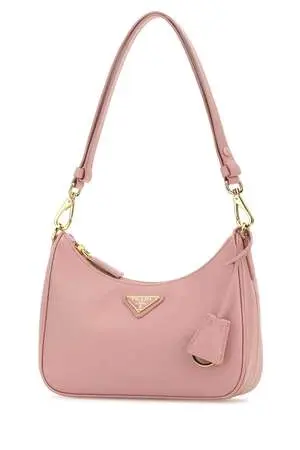 Prada Leather Mini Re-edition Shoulder Bag - Pink