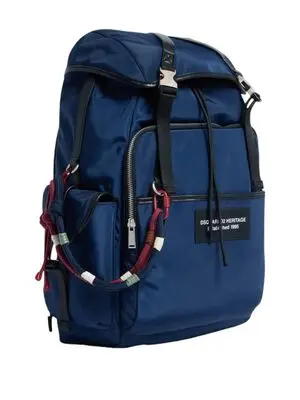 Dsquared2 Nylon Backpack With Drawstring And Buckle Closure