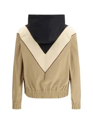 Valentino Garavani Nylon Hooded Windbreaker Jacket - Multicolor