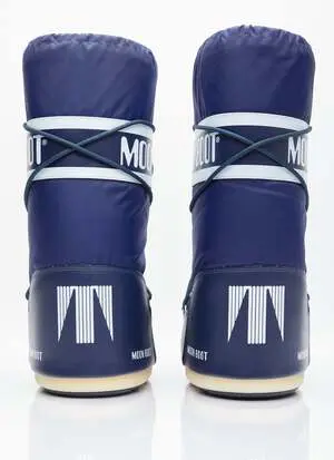 Moon Boot Icon Nylon Lace-up Boots - Blue