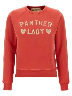 Valentino Garavani Panther Lady Sweatshirt - Red