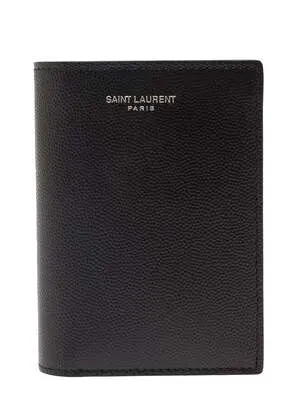 Saint Laurent Cardholder 'grain De Poudre' With Logo Embossed In Leather For - Multicolor
