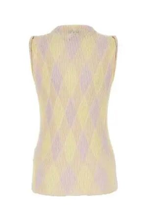 Burberry Embroidered Cotton Blend Top