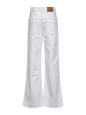 Isabel Marant Étoile Wide Leg High-rise Cotton Jeans - Multicolor