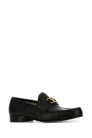Valentino Garavani Leather Vlogo Loafers
