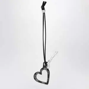 GANNI Heart-shaped Mirror Bou - Black
