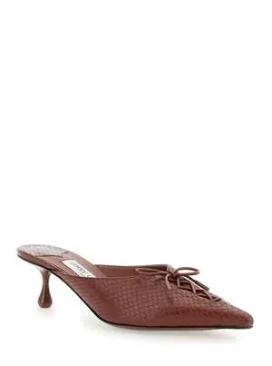 JIMMY CHOO Scarlett Mules, Snakeskin Effect Leather - Multicolor