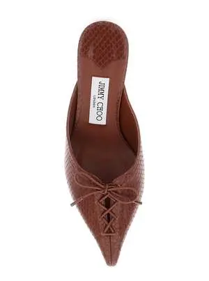 JIMMY CHOO Scarlett Mules, Snakeskin Effect Leather - Multicolor