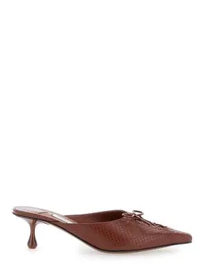 JIMMY CHOO Scarlett Mules, Snakeskin Effect Leather - Multicolor