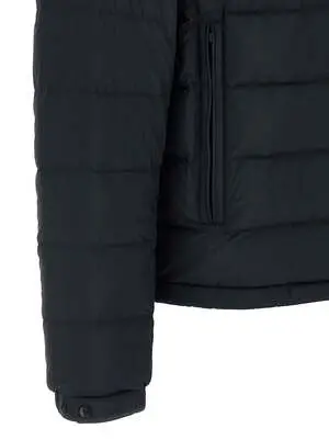 Moncler Selves' Down Jacket With Stand Collar And Logo Patch