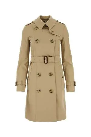 Burberry Burberry Beige Gabardine Heritage Chelsea Trench Coat Brown