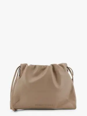 Brunello Cucinelli Gold Tone Bucket Bags For Women