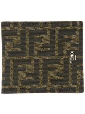 Fendi Bifold Wallet Ff - Brown