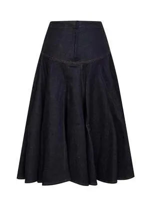 Jacquemus Denim Midi Skirt - Multicolor