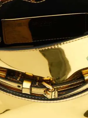 Moschino Tie Me" Handbag - Gold