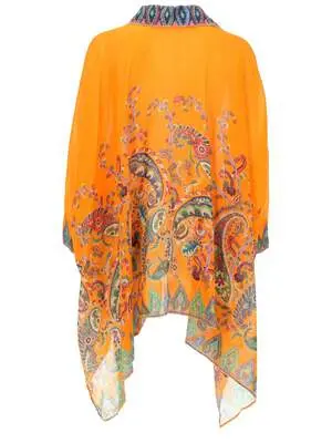 Etro Blusa Da Spiaggia With Print