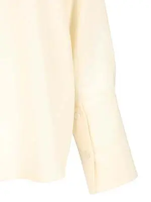 Max Mara Oversized Stretch Silk Shirt - White