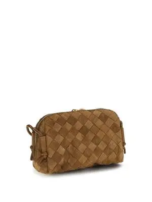 Bottega Veneta Mini Loop Shoulder Bag In Suede