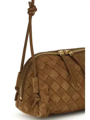 Bottega Veneta Mini Loop Shoulder Bag In Suede