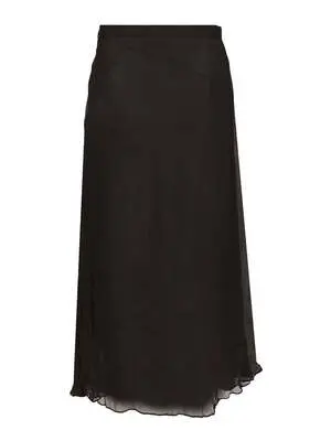 Isabel Marant Étoile Printed Muslin Skirt - Black