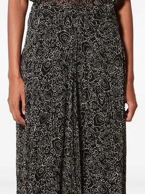 Isabel Marant Étoile Printed Muslin Skirt - Black