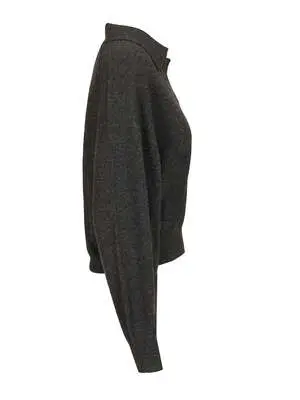 LISA YANG Katriel Cashmere Polo Sweater - Gray