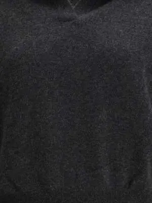 LISA YANG Katriel Cashmere Polo Sweater - Gray