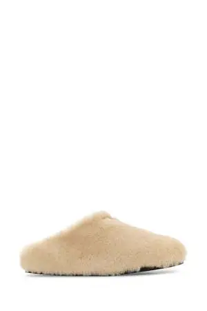 Prada Shearling Slippers - Brown