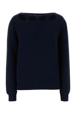 Prada Navy Cotton Sweater - Blue