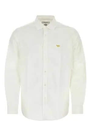 Junya Watanabe Poplin X Maison Kitsune Shirt - White