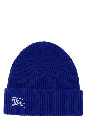 Burberry Electric Cashmere Beanie Hat - Blue