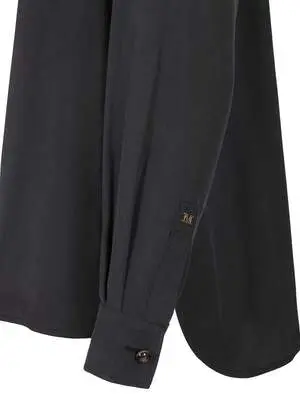 Max Mara Siamese Shirt In Washed Silk - Blue