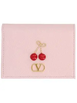 Valentino Garavani Valentino Garavani Women Portafoglio Cherryfic Con Logo Pink