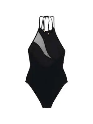 Zimmermann One-piece Swimsuit With High Neck And Open Back